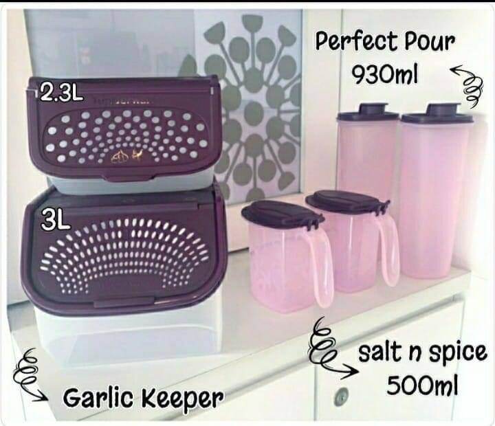 FULL SET DAPUR MURAH TUPPERWARE/ BEKAS MINYAK/BEKAS GARAM/BEKAS KUNYIT ...