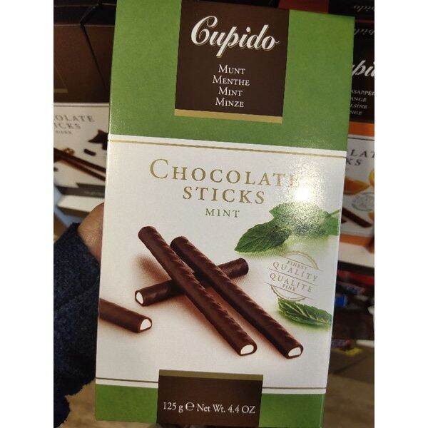 Cupido Chocolate Stick Mint, Orange, Dark, Coffee 125gm | Lazada