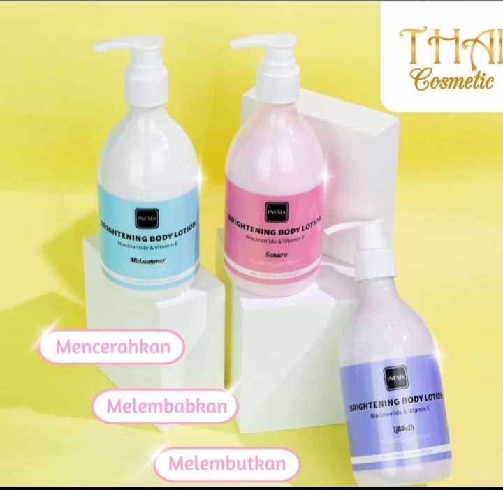 Inesia Brightening Body Lotion With Niacinamide & Vit. E 330ml | Lazada ...