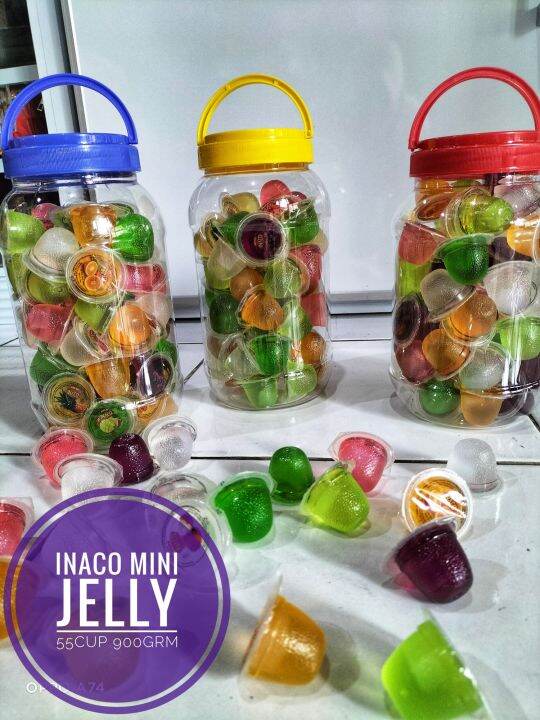 inaco mini jelly kemasan Toples isi 60cup | Lazada Indonesia