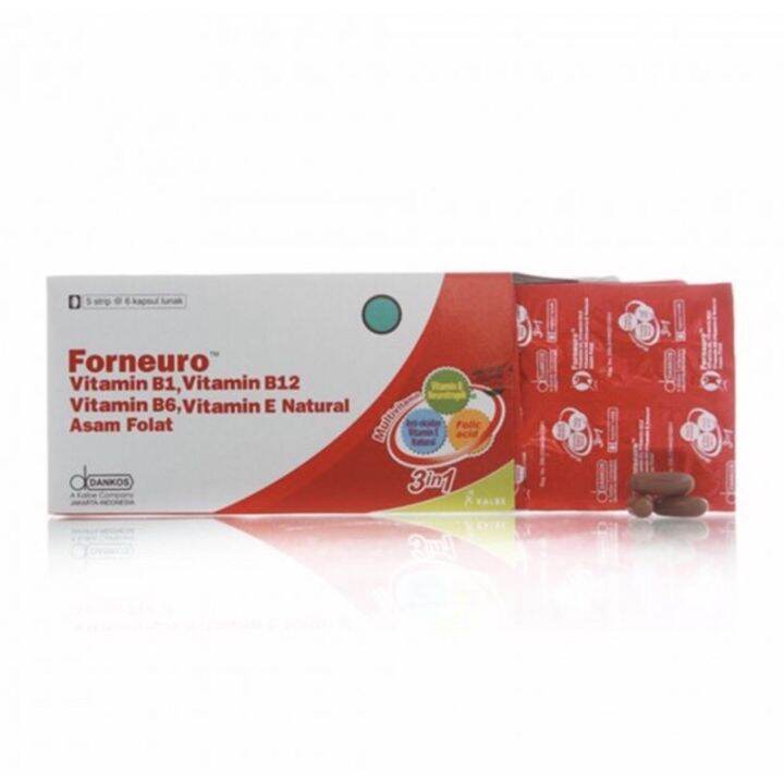 Forneuro multivitamin untuk sering kesemutan dan pegal per box (30 ...