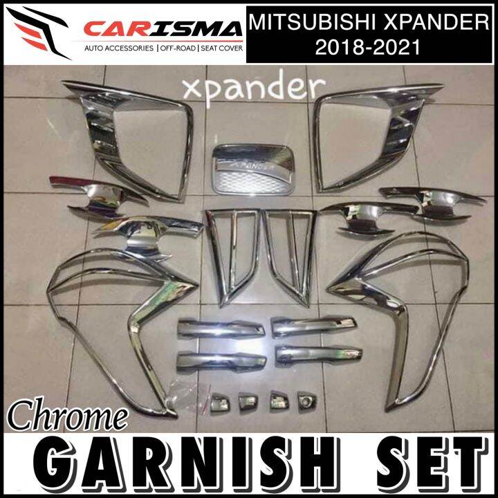 MITSUBISHI XPANDER 2018-2021 GARNISH SET CHROME (xpander accessories ...