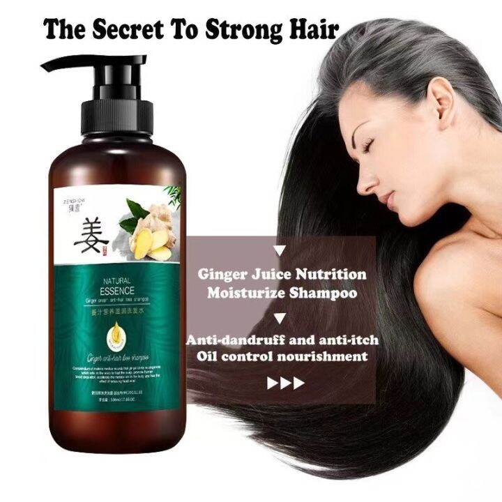 【Buy 2 Get 1】Shampoo Hair Growth Shampoo Anti Hair Loss Shampoo Ginger Shampoo Hair Growth ...