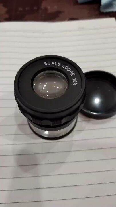กล้อง Scale Lupe 10X Measuring Magnifier Scale Loupe Magnifying Glass ...