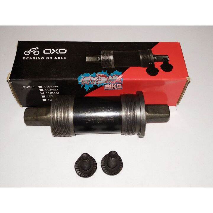 BB kotak axle bearing 118mm merk OXO sepeda MTB lipat seli minion balap ...