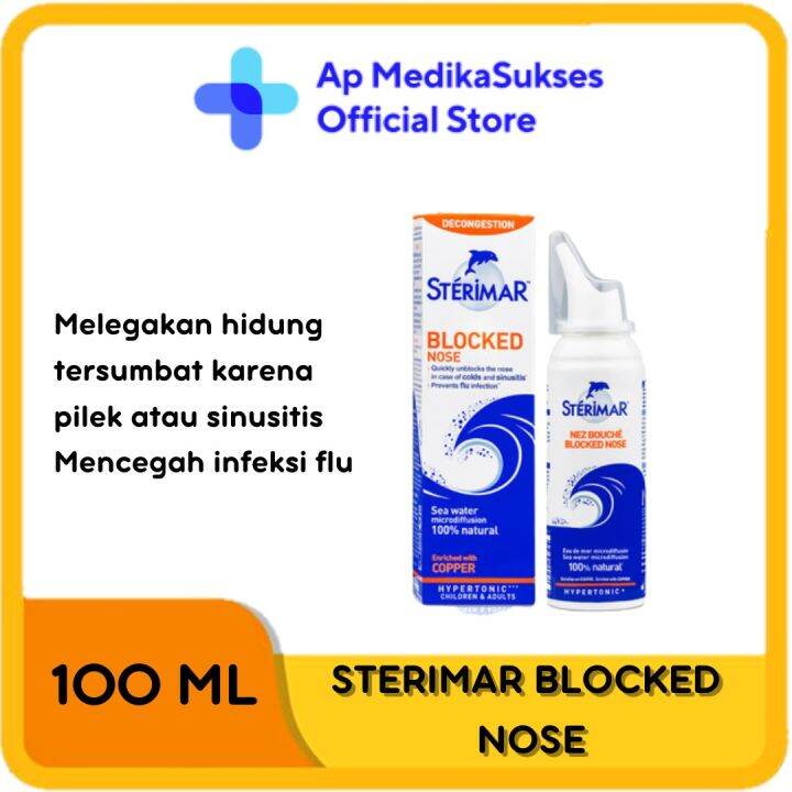 Sterimar Blocked Nose Hypertonic Nasal Spray 100ml | Lazada Indonesia
