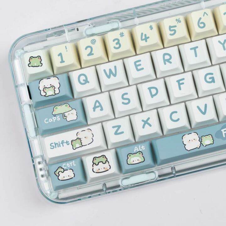 【Keycap Only 】Frog Keycap Large Font Cute Cartoon 140 keys Cherry ...