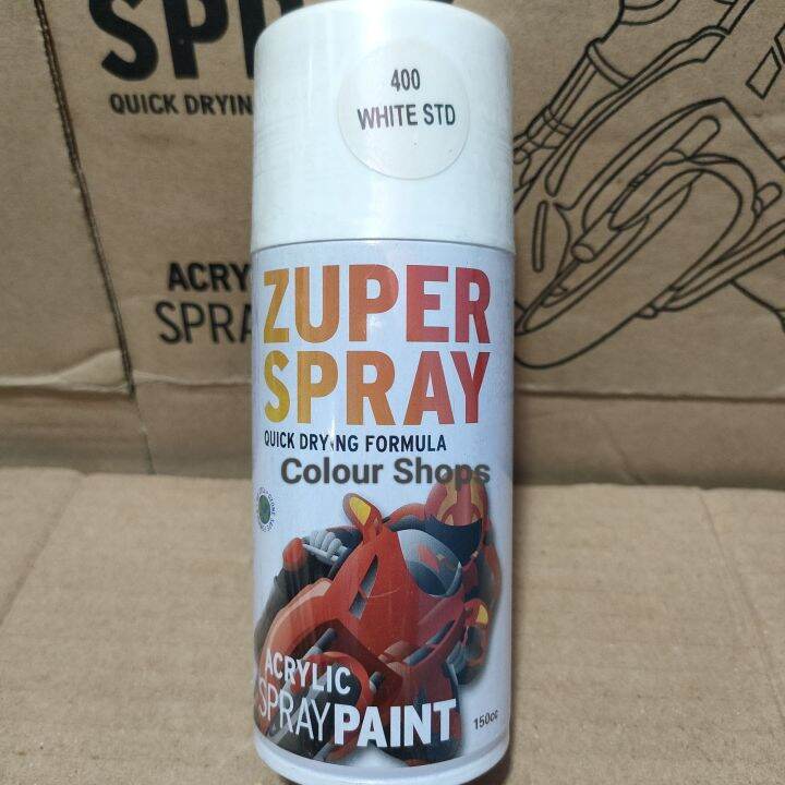 Zuper Pilox Pilok Cat Semprot Warna White STD Putih Susu Glossy 400 ...
