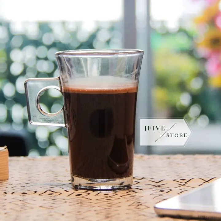 Gelas GAIYO Aesthetic | Gelas Kopi Kaca | Gelas Home Cafe | Gelas gagang Estetik 250ml | Lazada ...