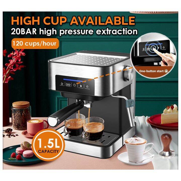 Modern 20 Bar Italian Style Espresso Coffee Maker Machine Coffe Mixer ...