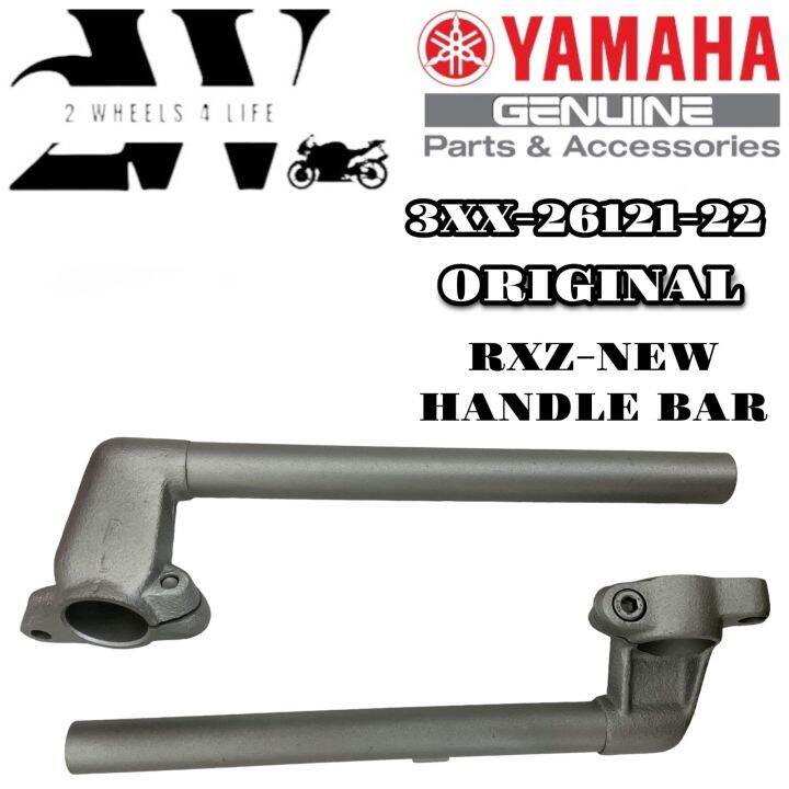 YAMAHA RXZ NEW HANDLE BAR SET RH LH SILVER 100% ORIGINAL THAILAND | Lazada