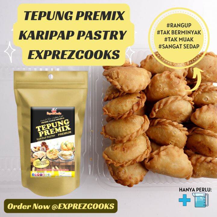 Tepung premix KARIPAP PASTRY exprezcooks | Lazada