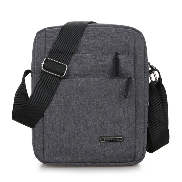 Single Shoulder Bag Men's New Business Multi-Layer Casual Bag Versatile ...