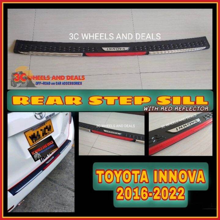 TOYOTA INNOVA 2016-2020 REAR STEPSILL WITH REFLECTOR | Lazada PH