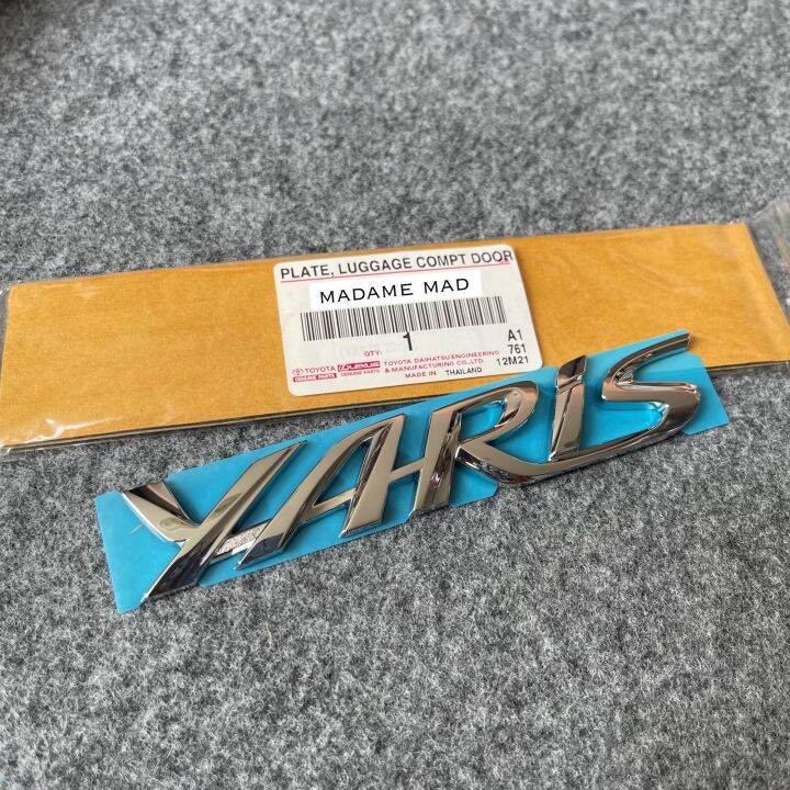 แท้ศูนย์ 💯% โลโก้ YARIS 2019-2022 ขนาด 14.5x2.5cm (IN-75442-0D410 ...