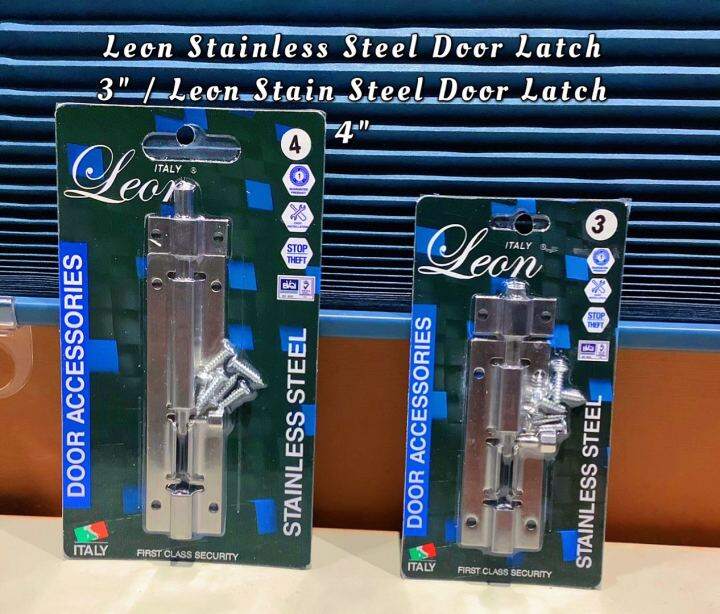 READY STOCK!!! Leon Stainless Steel Door Latch 3" / Leon Stain Steel ...