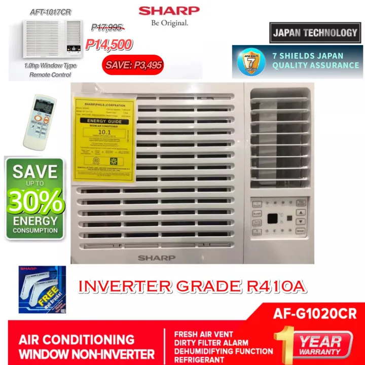 Sharp window type aircon remote 1hp | Lazada PH
