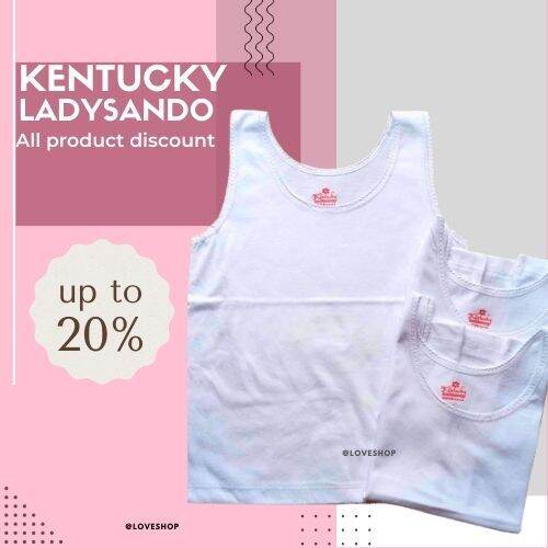 KENTUCKY LADY SANDO FOR GIRLS AND ADULTS 100% PURE COTTON CAMISOLE ...