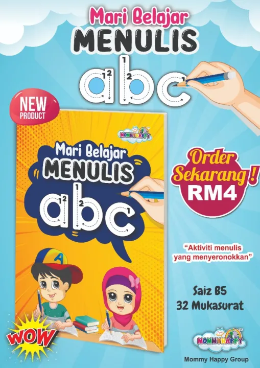 MARI BELAJAR MENULIS ABC - Buku Menulis ABC Kanak-Kanak | Lazada