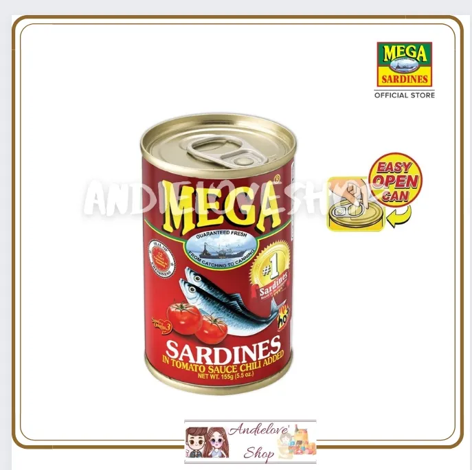 [FOOD] Mega Red Sardines Tomato sauce (155G) 6 Cans | Lazada PH