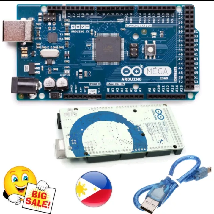 Arduino Mega Free Usb Cable 2560 Atmega328p Board 16u2 Mu Lazada Ph 