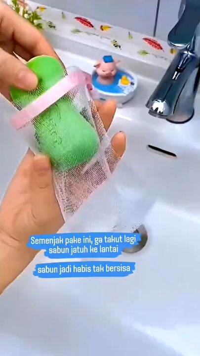 Masterbag - Kantong Jaring Pembuat Busa Sabun 2 Lapis Busa Foaming ...