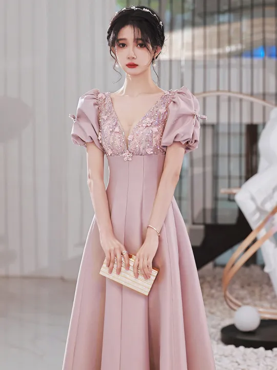 Glary Star Evening Dresses Toast Dresses Satin Dresses Dresses Long ...