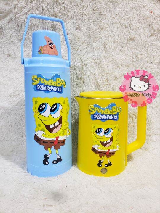 spongebob electric kettle and thermos set | Lazada PH