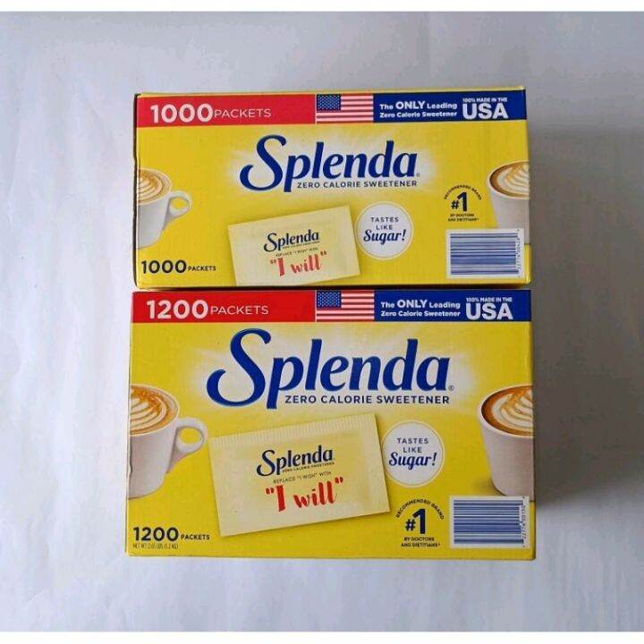 New Packaging Splenda No Calorie Sweetener 1200 packets and 1000 ...