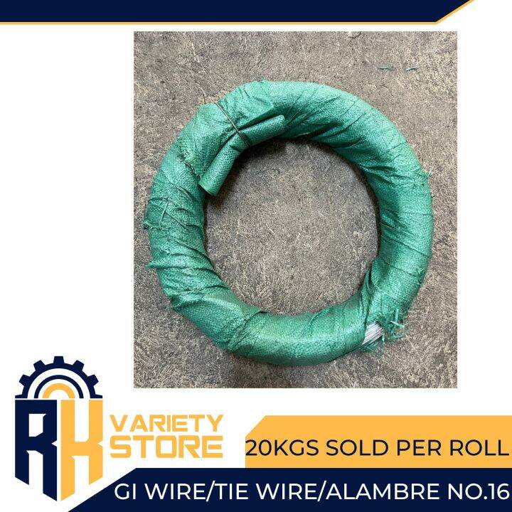GI WIRE 16/TIE WIRE/ALAMBRE 20KGS (SOLD PER ROLL) | Lazada PH