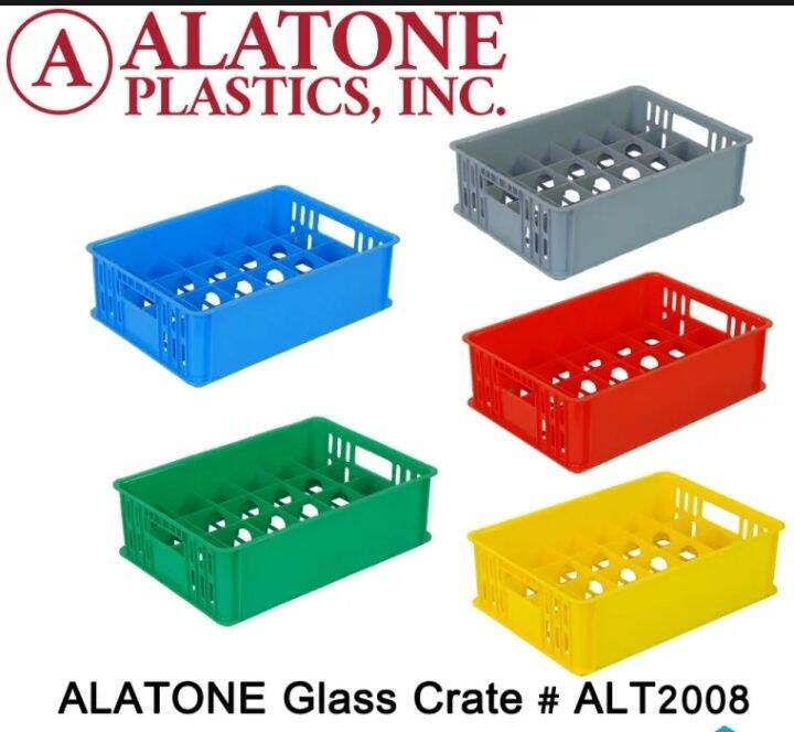 glass crate alatone stackable heavy duty/ glass rack alt2008 | Lazada PH