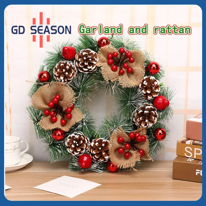 GD Christmas wreath Christmas decorations Christmas tree door frame ...