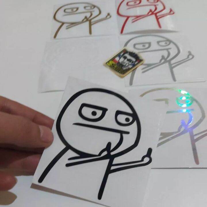 Sticker Stiker Middle Finger Jdm Mobil Motor Laptop Cutting | Lazada ...