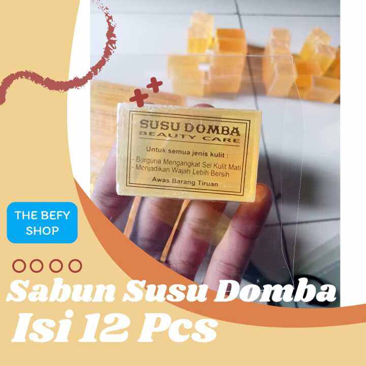 12 Pcs Sabun Susu Domba Ori - Sabun Warna Kuning - Sabun Cream Susu ...
