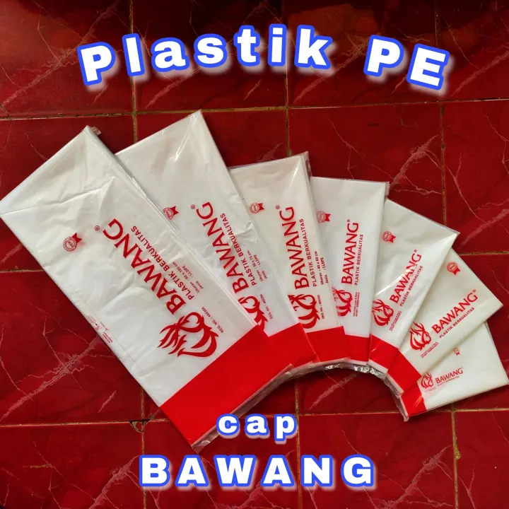 Plastik PE bawang uk 20x35 (isi 5 BUNGKUS) kantong plastik PE plastik ...