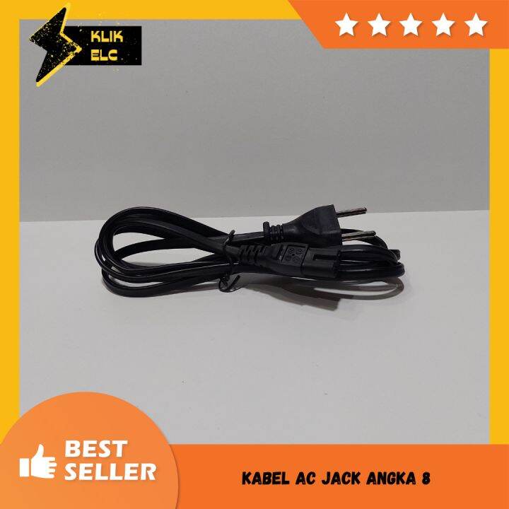 KABEL AC POWER LISTRIK / JACK ANGKA 8 / ADAPTER PRINTER TAPE LAMPU ...