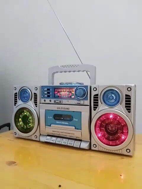 Radio Portable Radio Tape FM AM SW Pemutar Kaset Bentuk Compo Double ...