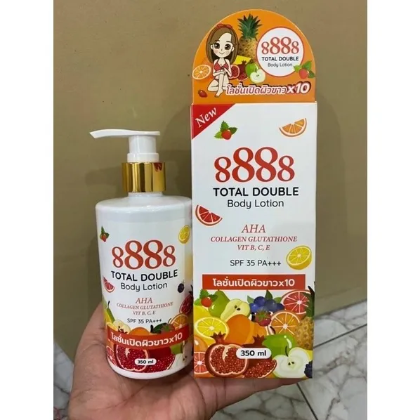 📌NEW📌8888 Total Double body lotion 300ml. | Lazada.co.th