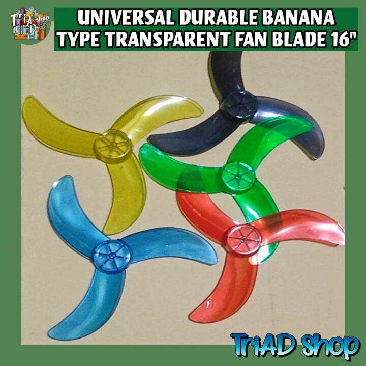 16 inches Electric Fan Durable Banana Type Transparent Fan Blade ...
