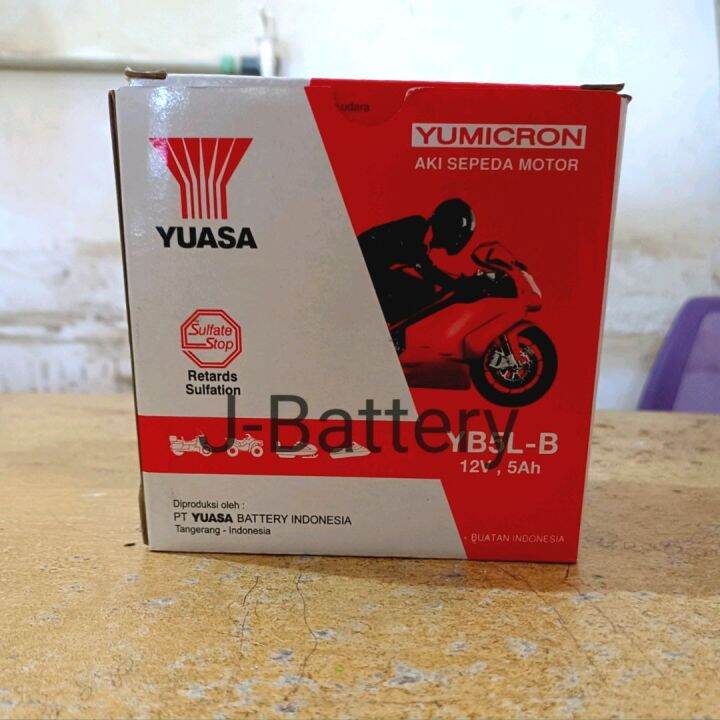 YUASA YB5L-B AKI MOTOR MIO SPORTY, VEGA, SUPRA 110 | Lazada Indonesia