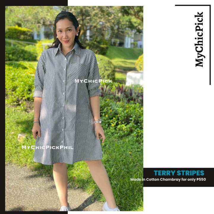 ~MyChicPick : TERRY STRIPES | Lazada PH