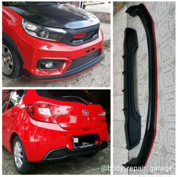 front lips bumper diffuser all new honda brio | Lazada Indonesia