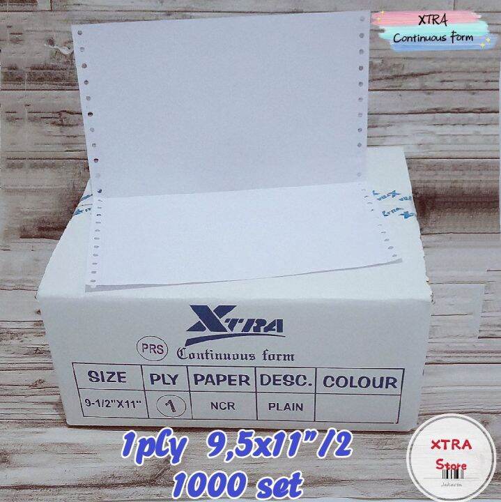 kertas continuous form 1ply PRS 9.5x11"/2 | Lazada Indonesia