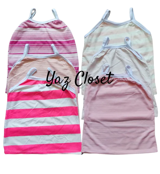 6 PCS Summer Sando for Girls 1-8 Years Old Pambahay | Lazada PH