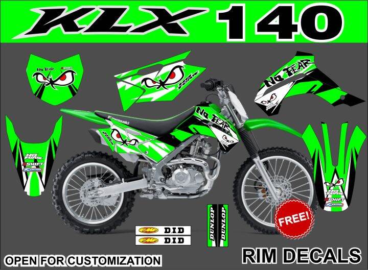Kawasaki klx 140 full body decals | Lazada PH