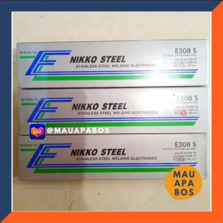 Kawat Las Stainless Niko Steel 2mm 1kg E308S / Pakan Las Stainless ...