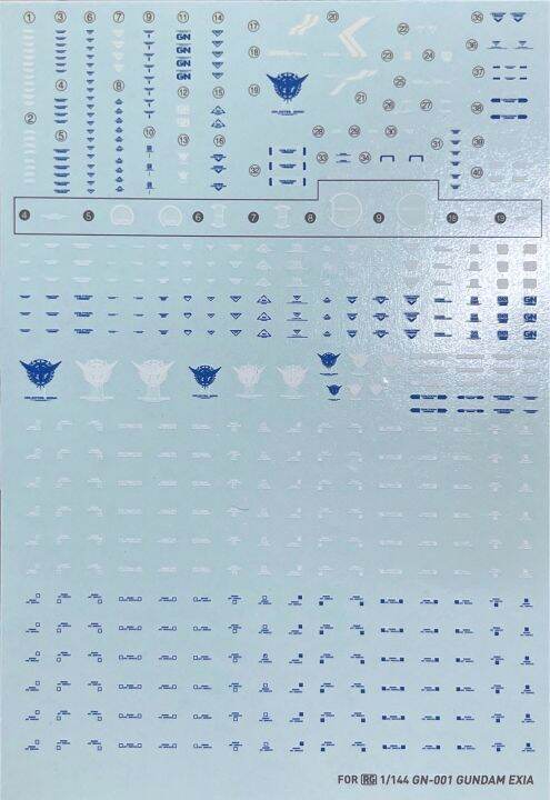 Water Decal Rg Gundam Exia | Lazada.co.th