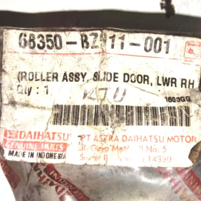 Engsel Pintu Tengah Sliding Door Kanan Bawah Daihatsu Grandmax Original ...
