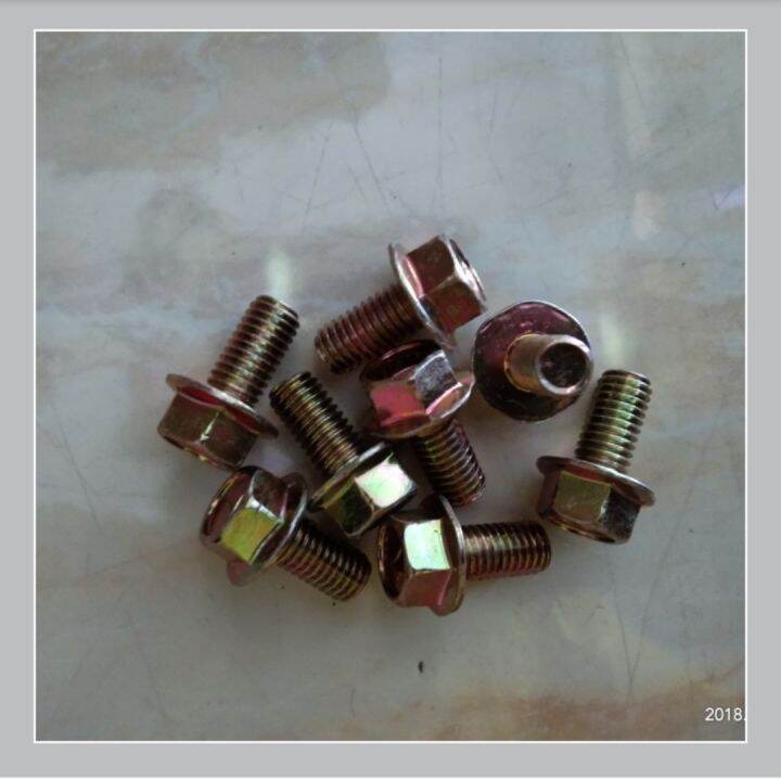 Baut Flange / Baut Topi M8 x 16 / Kunci 12 / Harga per 10 pcs | Lazada ...