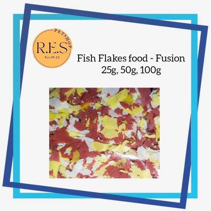 Flakes type fish food 25g, 50g, 100g | Lazada PH